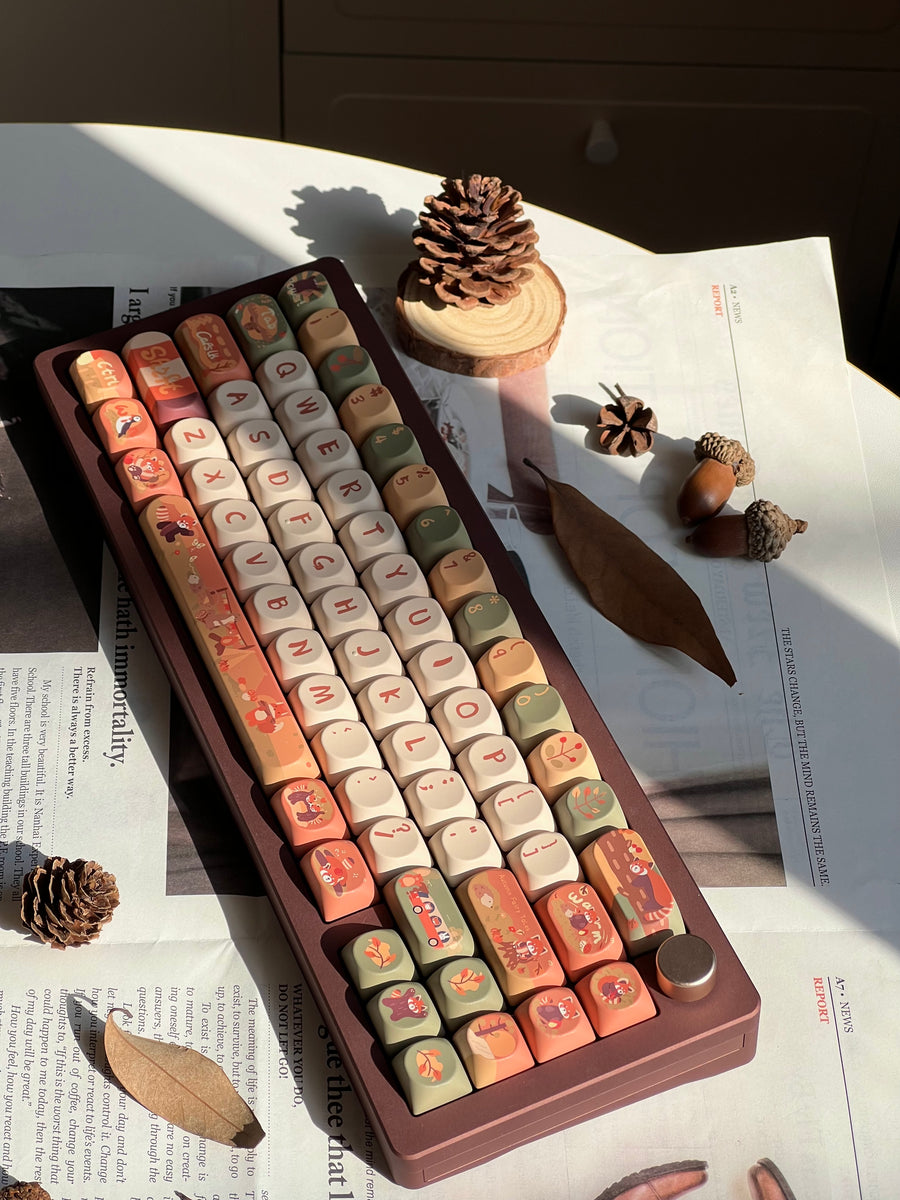 Cute Red Panda 139 Keycaps Set – Keyboard Kraft
