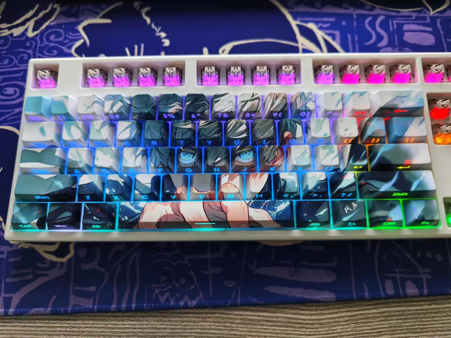 Gojo Satoru - Jujutsu Kaisen Keycaps Set – Keyboard Kraft