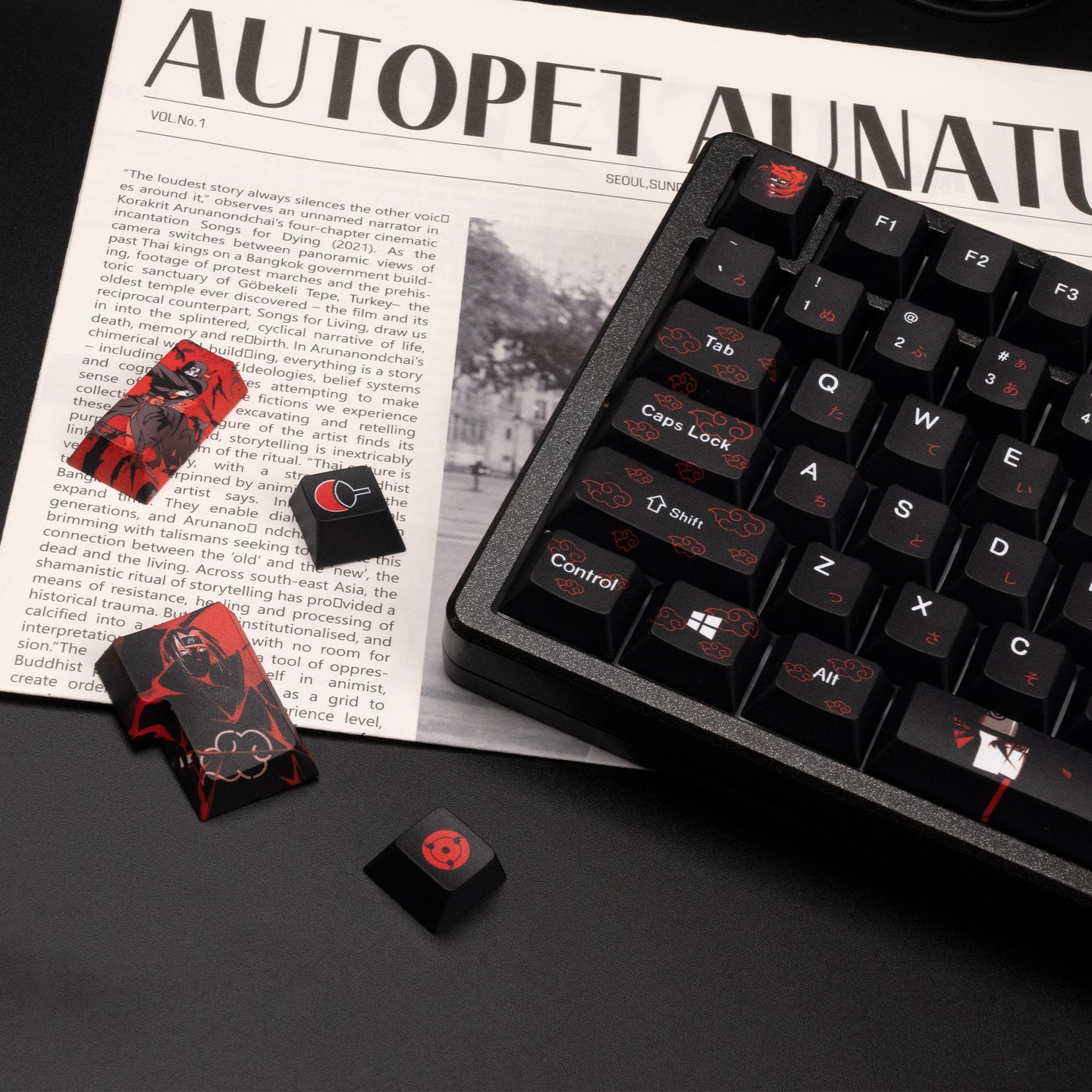 Itachi Uchiha - Naruto 140 Keycaps Set – Keyboard Kraft