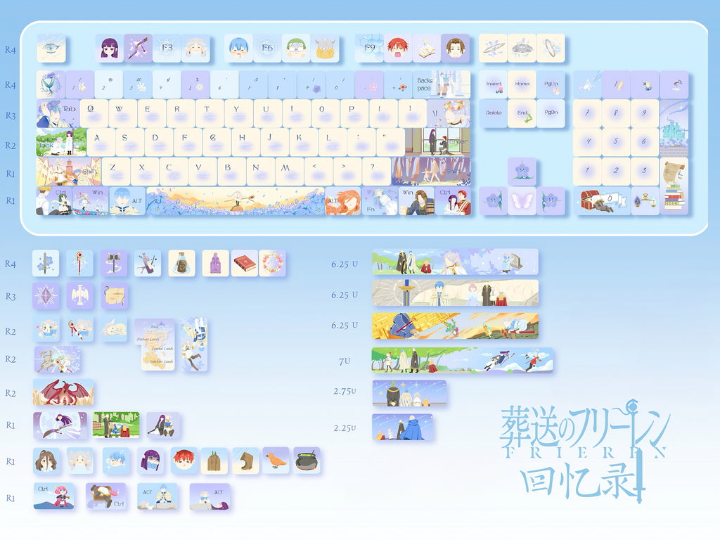 Frieren 144 Keycaps Set – Keyboard Kraft